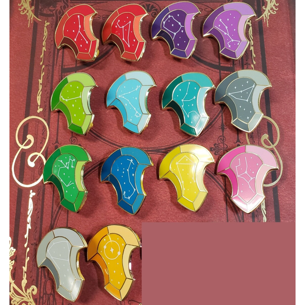 Final Fantasy XIV Convocation of the Fourteen Constellation enamel pins